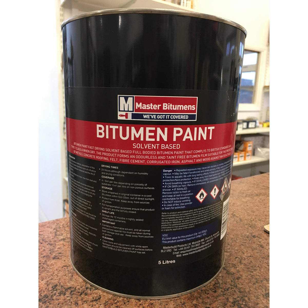 Bitumen Paint Solvent Based 2.5 litres – Cleveland Timber